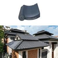 China Asian Style Japanese Clay Roof Tiles Traditional Tiles Durable Waterproof Machine Made for Temple Garden Villa Roof for sale