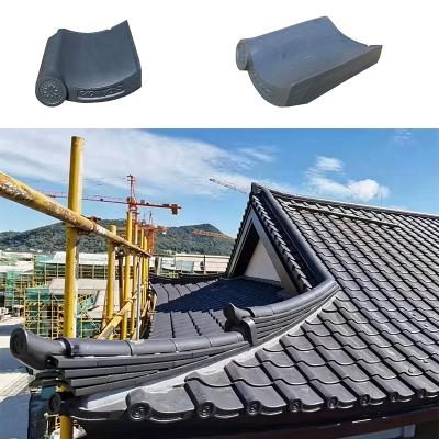China Zanwa Manufacturer Japanese Chinese Style Villa Roof Tiles Wholesale Ceramic Tiles Corrugated Bamboo Shape Tile for sale