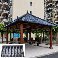 China Traditional Chinese Roofing Design Weather-Resistant PP Plastic Roofing Shingle Easy Install Roof Sheet for Hotels Parks Villas for sale