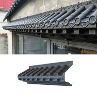 China High-Strength Japanese Style Plastic Roof Tile 2.5mm Thick UV Resistant Corrugated Sheet for Industrial Warehouse Construction Free bracket Easy DIY for sale