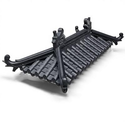 China Plastic Roof Tile PP Synthetic Resin Roofing Sheet Heat Resistant Waterproof Roof Tiles for House Villa Gazebo for sale