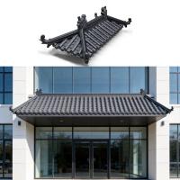 China ﻿ Traditional Chinese Style PVC Resin Plastic Antique Roof Tile Industrial Corrugated Roof Panel for Hotel Applications for sale