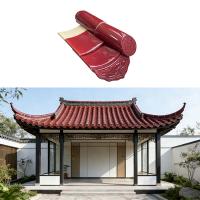 China Traditional Chinese Red Glazed Roof Tiles Ceramic Roofing Tile Free Samples for Temples, Villas & Courtyards for sale