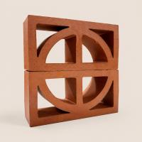 China Clay Terracotta Bricks Blocks Breeze Block Terracotta Premium Quality Architectural Breeze Wall Bricks for sale
