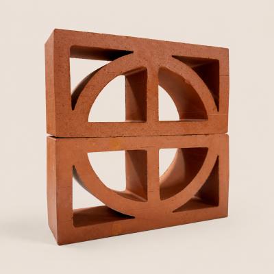 China Clay Terracotta Bricks Blocks Breeze Block Terracotta Premium Quality Architectural Breeze Wall Bricks for sale