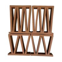 China Modern Design M Type Brick Courtyard Exterior Hollow Clay Hollow Terracotta Breeze Block Hollow Out Art Firebrick for sale