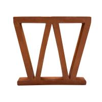 China Modern Design M Type Brick Courtyard Exterior Hollow Clay Hollow Terracotta Breeze Block Hollow Out Art Firebrick for sale