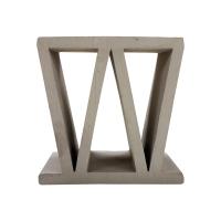China Modern Design M Type Brick Courtyard Exterior Hollow Clay Hollow Terracotta Breeze Block Hollow Out Art Firebrick for sale