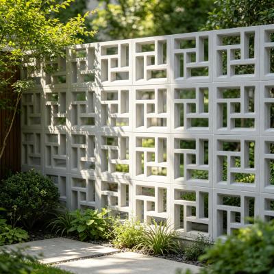 China Concrete Breeze Block Wall Partition Concrete Block Precast Decorative & Modern Designs Decorative Brick for Ventilation Facades for sale