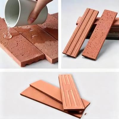 China Decorative Building Material Facing Brick Clay Splitting Bricks Clinker Tiles for House Facades for sale