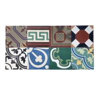 China Exquisite Handcrafted High-density Black Color Cement Tile Mineral Pigments Eco-friendly Many Patterns Customizable for Floor for sale