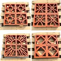 China Terracotta Breeze Block Hollow Clay Screen Block for Landscape Walls Patio Partitions Natural Ventilation for sale