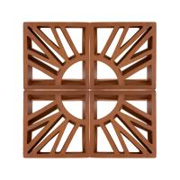 China Terracotta Breeze Block Hollow Clay Screen Block for Landscape Walls Patio Partitions Natural Ventilation for sale