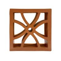 China Terracotta Breeze Block Hollow Clay Screen Block for Landscape Walls Patio Partitions Natural Ventilation for sale