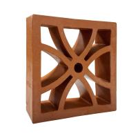 China Terracotta Breeze Block Hollow Clay Screen Block for Landscape Walls Patio Partitions Natural Ventilation for sale