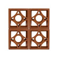 China Terracotta Breeze Block Hollow Clay Screen Block for Landscape Walls Patio Partitions Natural Ventilation for sale