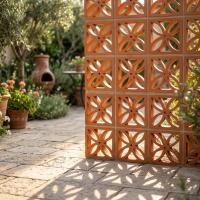 China Terracotta Breeze Block Panels Architectural Wall Design Decorative Perforated Bricks for sale
