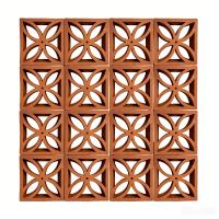China Terracotta Breeze Block Panels Architectural Wall Design Decorative Perforated Bricks for sale