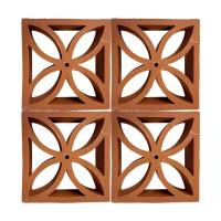 China Terracotta Breeze Block Panels Architectural Wall Design Decorative Perforated Bricks for sale