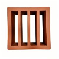 China Terracotta Breeze Block Eco Friendly Red Clay Screen Block for Garden Walls Courtyards and Architectural Facades for sale