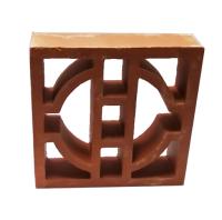 China Classical Geometric Terracotta Breeze Blocks Architectural Fired Clay Screen Bricks for Modern Facades for sale