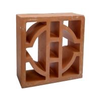 China Classical Geometric Terracotta Breeze Blocks Architectural Fired Clay Screen Bricks for Modern Facades for sale