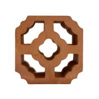 China Garden Wall Cladding Terracotta Clay Lattice Bricks Fences Blocks for Facade Sun Shading Screen Wall for sale