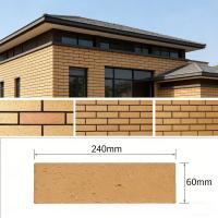 China Terracotta Split Brick Tiles Flexible Clay Wall Cladding Brick Slips Clay Wall Facing Bricks Thin Brick Veneer for Exterior Wall for sale