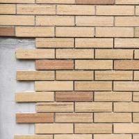 China Terracotta Split Brick Tiles Flexible Clay Wall Cladding Brick Slips Clay Wall Facing Bricks Thin Brick Veneer for Exterior Wall for sale