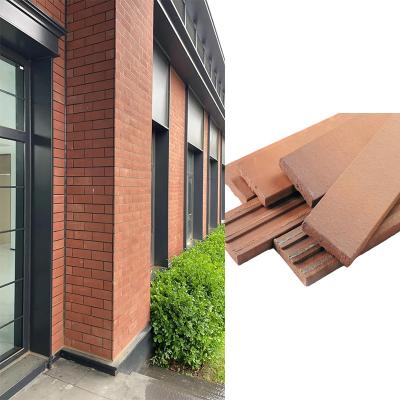China Wall Cladding Brick Slips Terracotta Split Brick Tiles Clay Thin Brick Veneer Exterior Brick Tile for Commercial Building Facade for sale