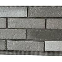 China Flexible Clay Wall Cladding Tiles Wire-Cut / Textured Surface Gray Clay Brick for Villa Exterior Facade Cladding Restaurant Wall for sale