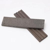 China Flexible Clay Wall Cladding Tiles Wire-Cut / Textured Surface Gray Clay Brick for Villa Exterior Facade Cladding Restaurant Wall for sale
