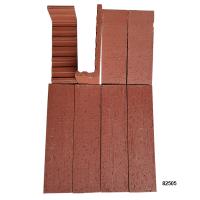 China Split Wall Facing Bricks Terracotta L-Shape Thin Brick Slips Decorative Corner Brick Veneer for Pillar & Wall Angles for sale