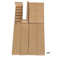 China Textured Terracotta Brick Slips Eco-Friendly Clay Split Tiles Brick Tiles for Wall Cladding Interior and Exterior Facades for sale