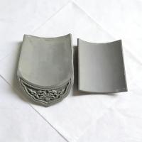 China Unglazed Grey Chinese Roof Tiles Traditional Matte Clay Tile with Eaves Covers for Garden Wall Capping & Courtyard Architecture for sale