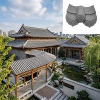 China Authentic Grey Chinese Roof Tile Traditional Clay Tile System for Asian Heritage Restoration & Temple Roofing for sale