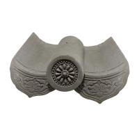 China Asian Style House Design Villa Modern China Roofing System Natural Gray Unglazed Clay Roof Tiles for sale