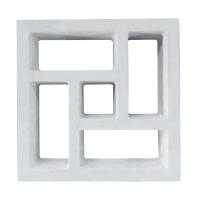 China White Concrete Breeze Blocks with Pinwheel Pattern Cement Screen Vent Blocks Outdoor Decorative Patio Privacy Screen Wall for sale