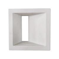 China Hollow Geometric Cement Breeze Blocks Decorative Patterned White Screen Blocks for Indoor Garden & Patio Partition for sale