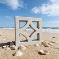 China Modern Geometric Concrete Breeze Blocks Wall Partition Concrete Bricks for Architectural Facade Screen Walls for sale