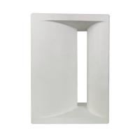 China Modern White Cement Breeze Blocks Geometric Hollow Screen Blocks for Interior Room Dividers & Exterior Facades for sale
