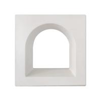 China Modern White Cement Breeze Blocks Geometric Hollow Screen Blocks for Interior Room Dividers & Exterior Facades for sale