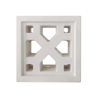 China Modern White Cement Breeze Blocks Geometric Hollow Screen Blocks for Interior Room Dividers & Exterior Facades for sale