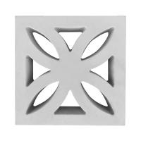 China Resort-Style Concrete Breeze Screen Fencing 300x300mm Decorative Four-Petal Sunshade Blocks for Villa Courtyards & Pool Privacy Walls for sale