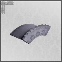 China Asian Antique Style Dark Grey Ridge Crown Tiles Decorative Synthetic Roof Ridge Set for Courtyard Gates & Garden Perimeter Walls for sale