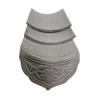 China Traditional Chinese Clay Roof Tiles for Paifang Gateways Heavy-Duty Grey Ceramic Tile System for Archway Portals & Temple Entrances for sale