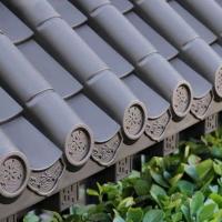 China Chinese Style Perimeter Wall Cap Tiles Plastic Lightweight Composite Eaves & Ridge Tile Supplies for Landscape Architecture for sale