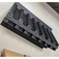 China Modular Asian Style Wall Top Eaves Cover Weatherproof Resin Chinese Roof Ridge Tiles for Hotel & Restaurant Wall Decor for sale