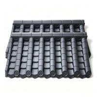 China Modular Double-Sided Chinese Style Gate Canopy & Wall Dual-Sloped PP Polymer Roof Tiles Ridge & Eaves Modules for sale