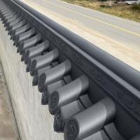 China Lightweight Plastic Chinese Roof Ridge Tiles UV-Resistant Red & Black Polymer Ridge Cap Cover for Garden Wall & Pavilion Roofs for sale